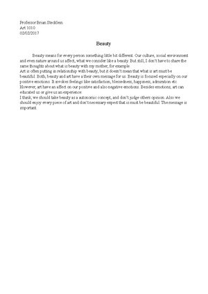 Art and society, then and now - Brian Stecklein Art 1010 Spring 2017 ...