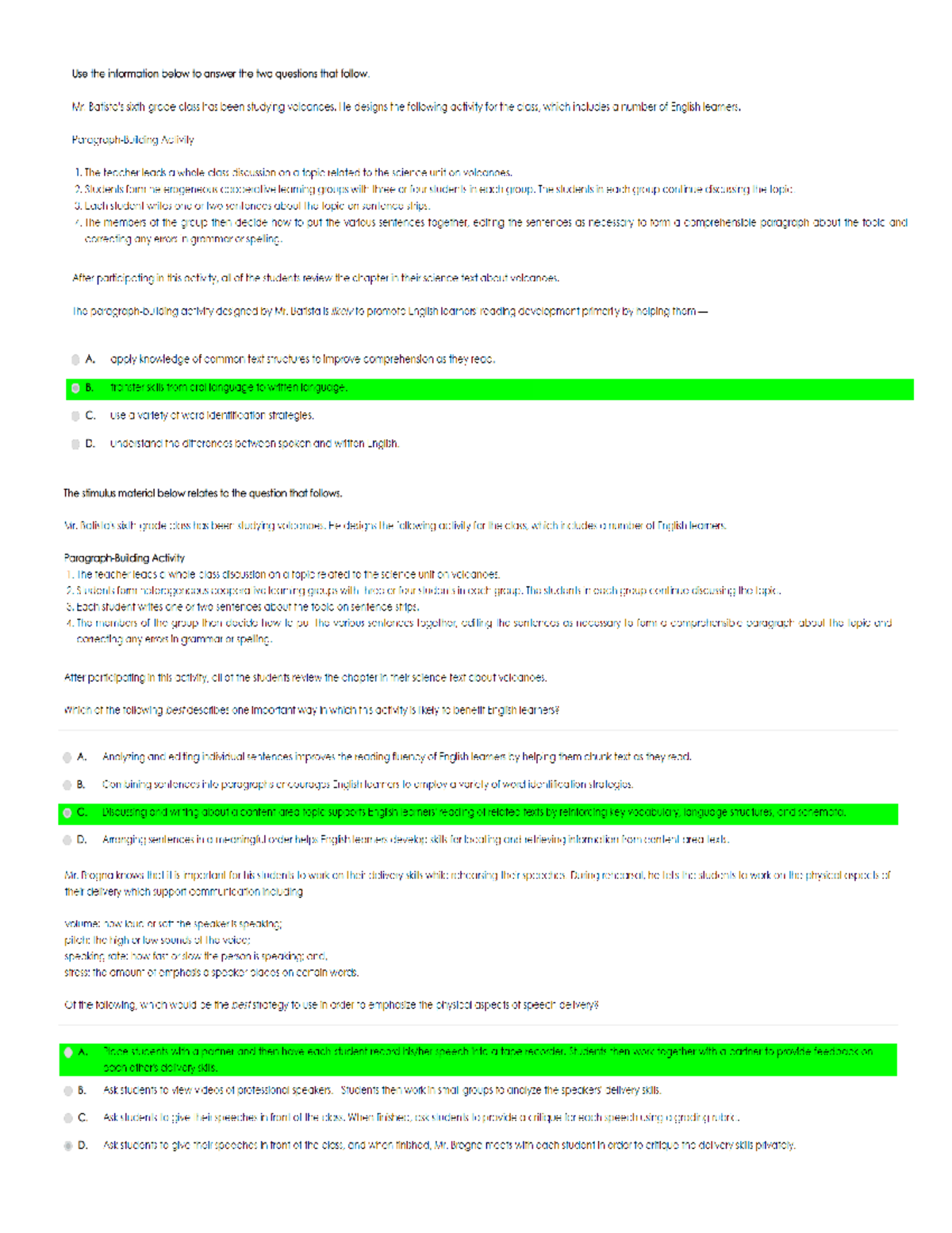 Certify Teacher - Practice Test Questions - Set 1 - COSC 4100 - Studocu