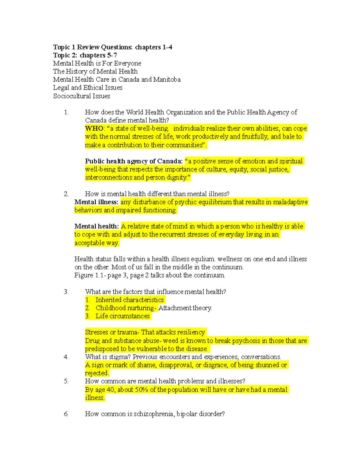 Topic #1 - Review questions - Topic 1 Review Questions: chapters 1 ...