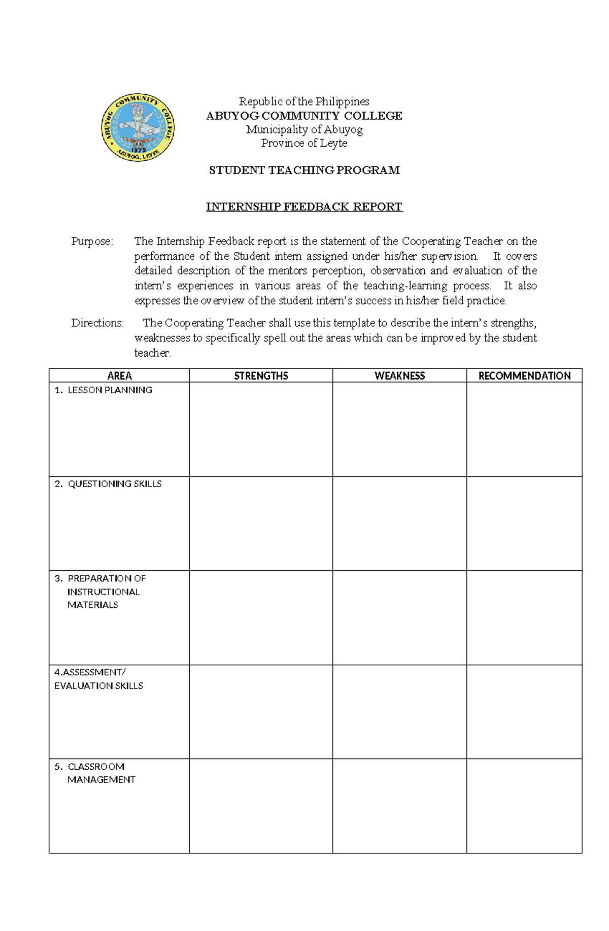 Internship- Feedback- Report - It covers detailed description of the ...