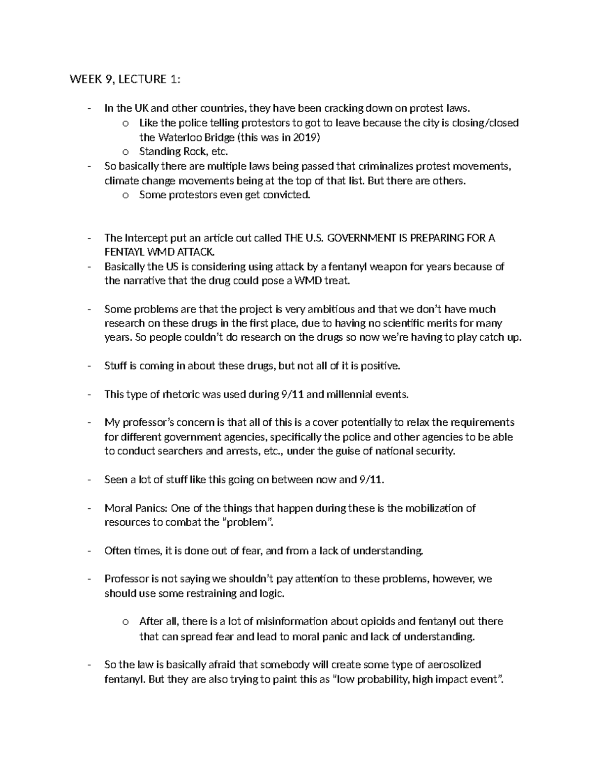 Sociology PART 3 Lectures - WEEK 9, LECTURE 1: In the UK and other countries, they have been ...