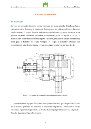 Parafusos sem fim - Universidade de Aveiro Dep. Engenharia 3 ...