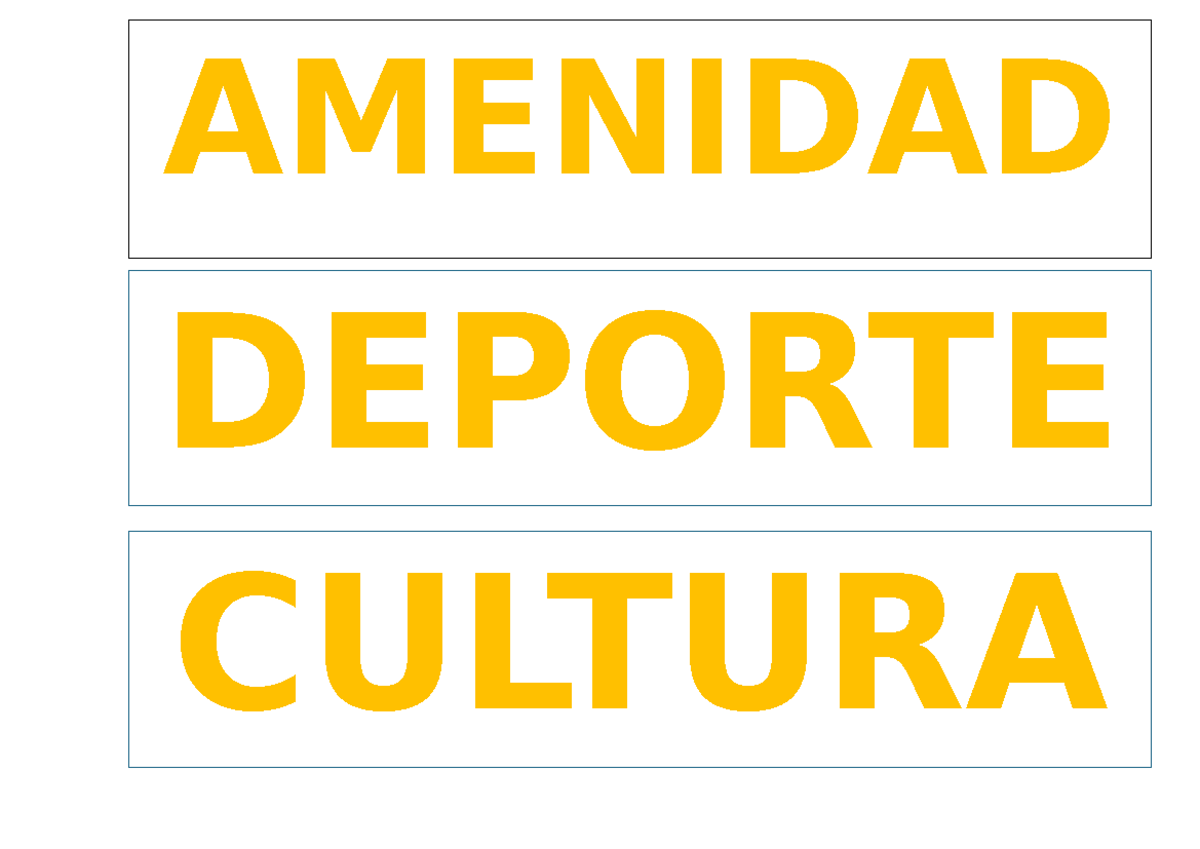 Letrero - Comunicación y Redaccion - AMENIDAD DEPORTE CULTURA AMENIDAD ...
