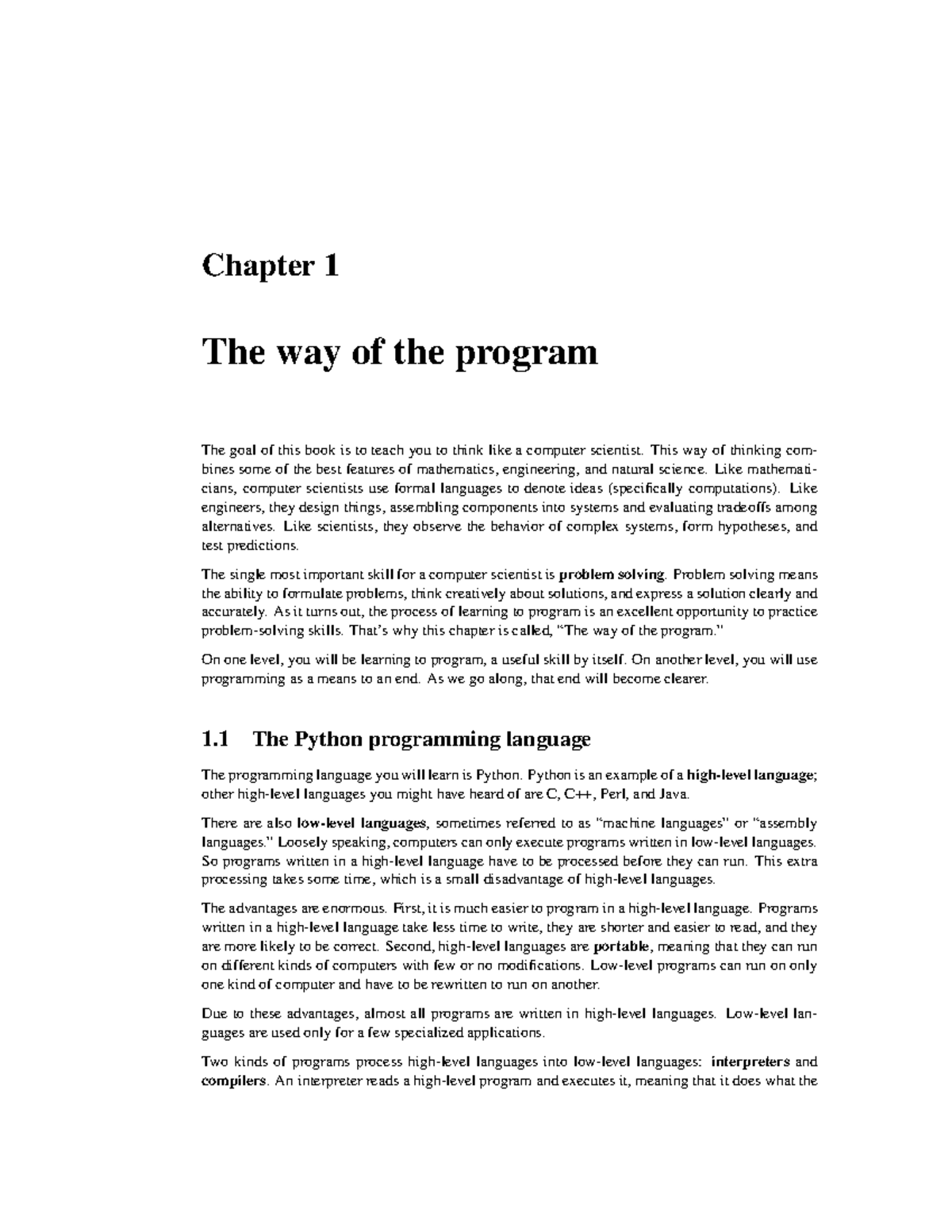 1st lesson pspp - Chapter 1 The way of the program The goal of this ...