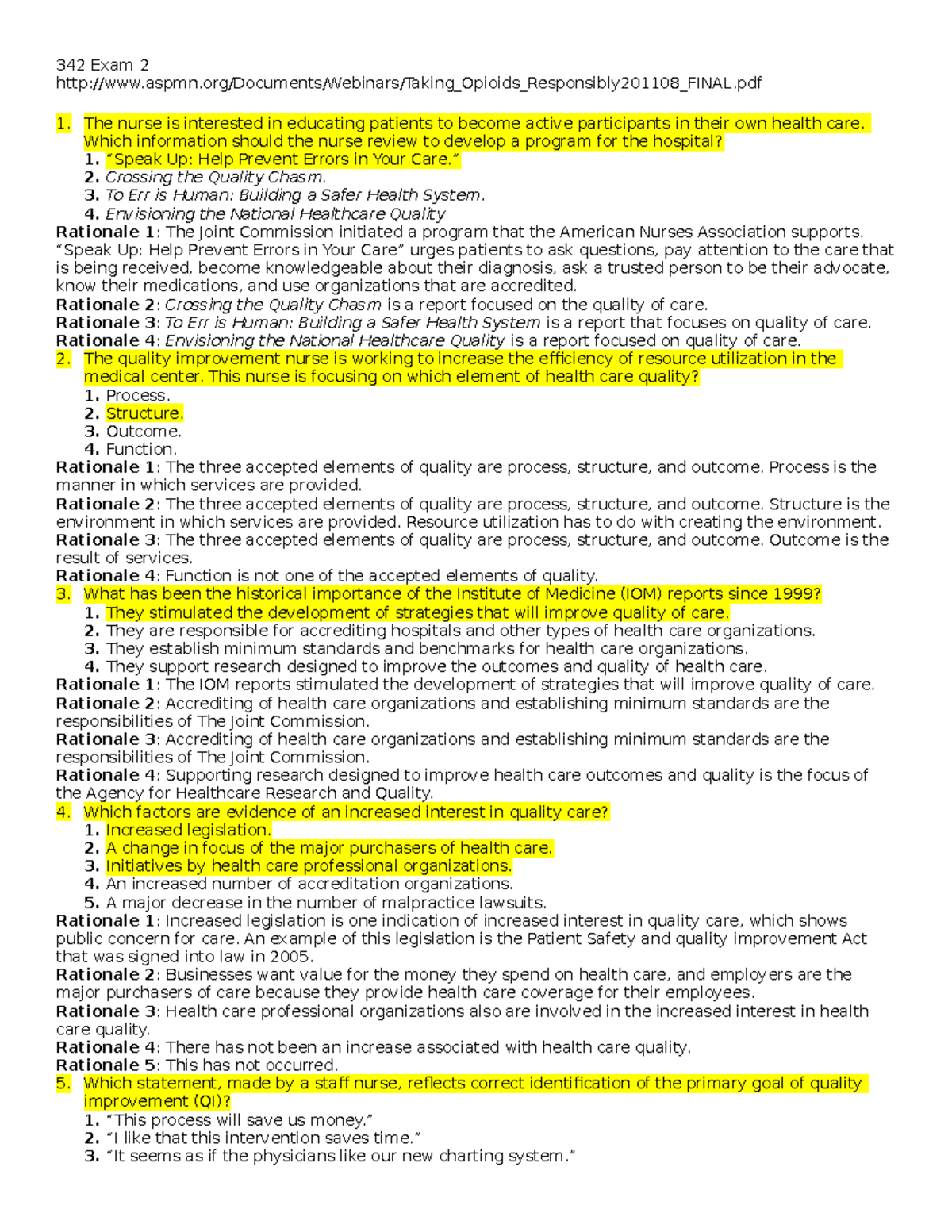 342 E2 TQ - Updated in 2022 - 342 Exam 2 - Studocu