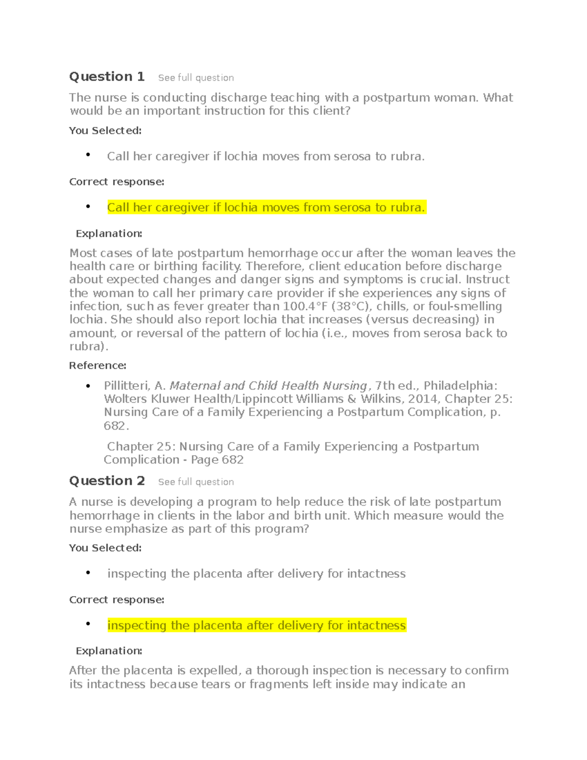 Chapter 25 - Question 1 See full question The nurse is conducting ...