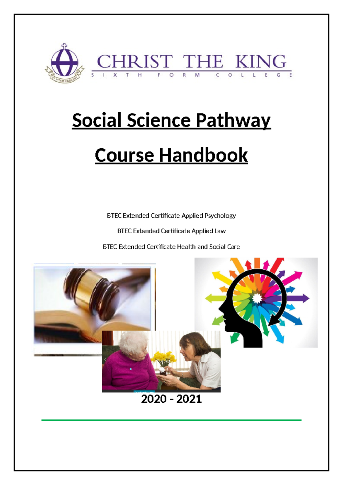 Social Science Pathway handbook - Social Science Pathway Course ...