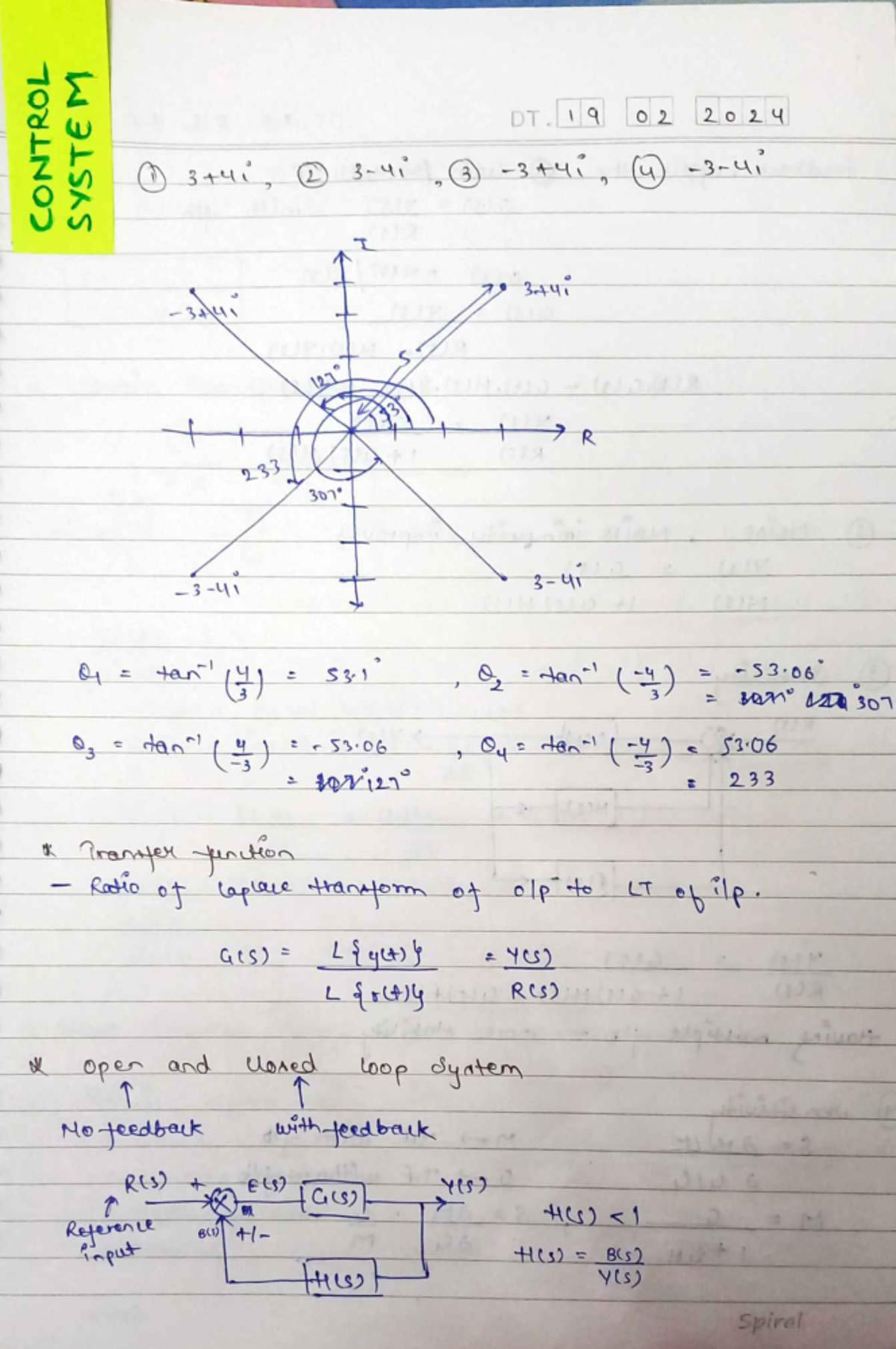 Control system notes (unit-1,2) - B.tech - Studocu