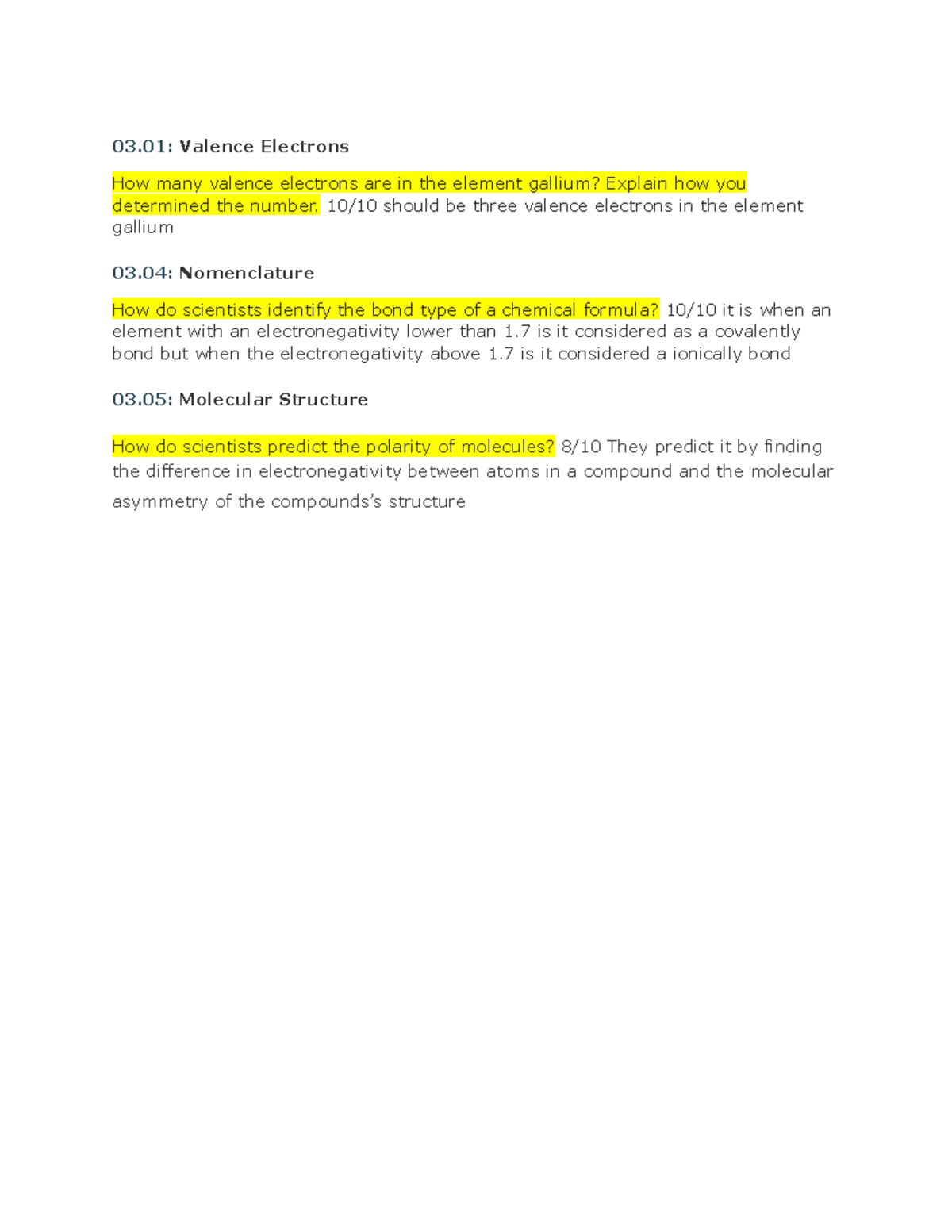 Dba for 3 - math - 03: Valence Electrons How many valence electrons are ...