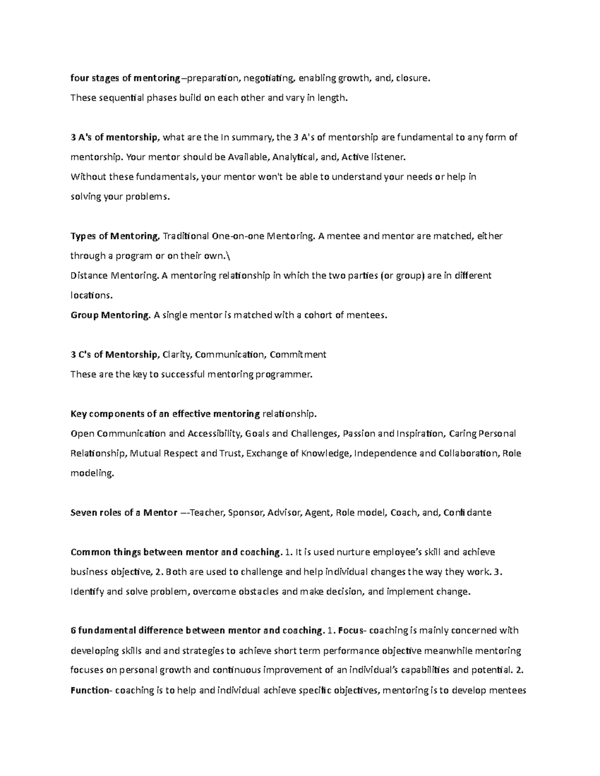 New Microsoft Word Document - four stages of mentoring-preparation ...