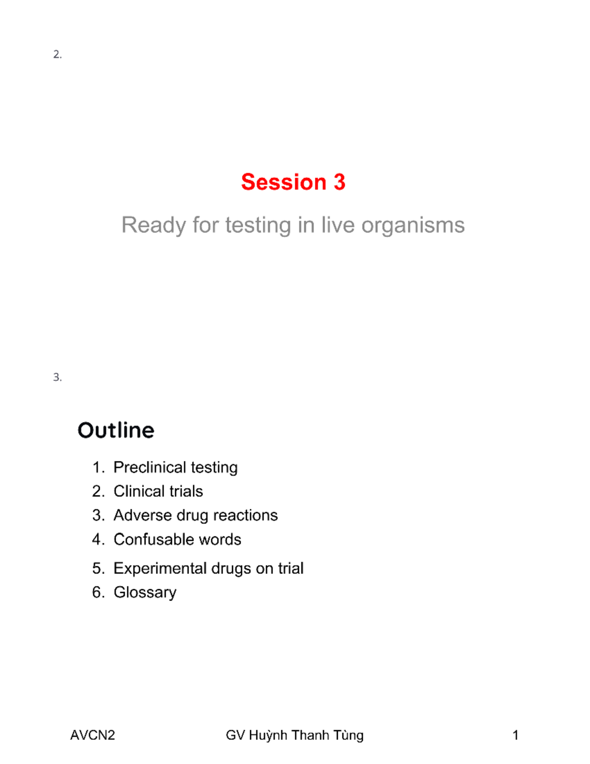 4.TDT AVCN2 Session 3 - dược động học - vật liệu học - Studocu