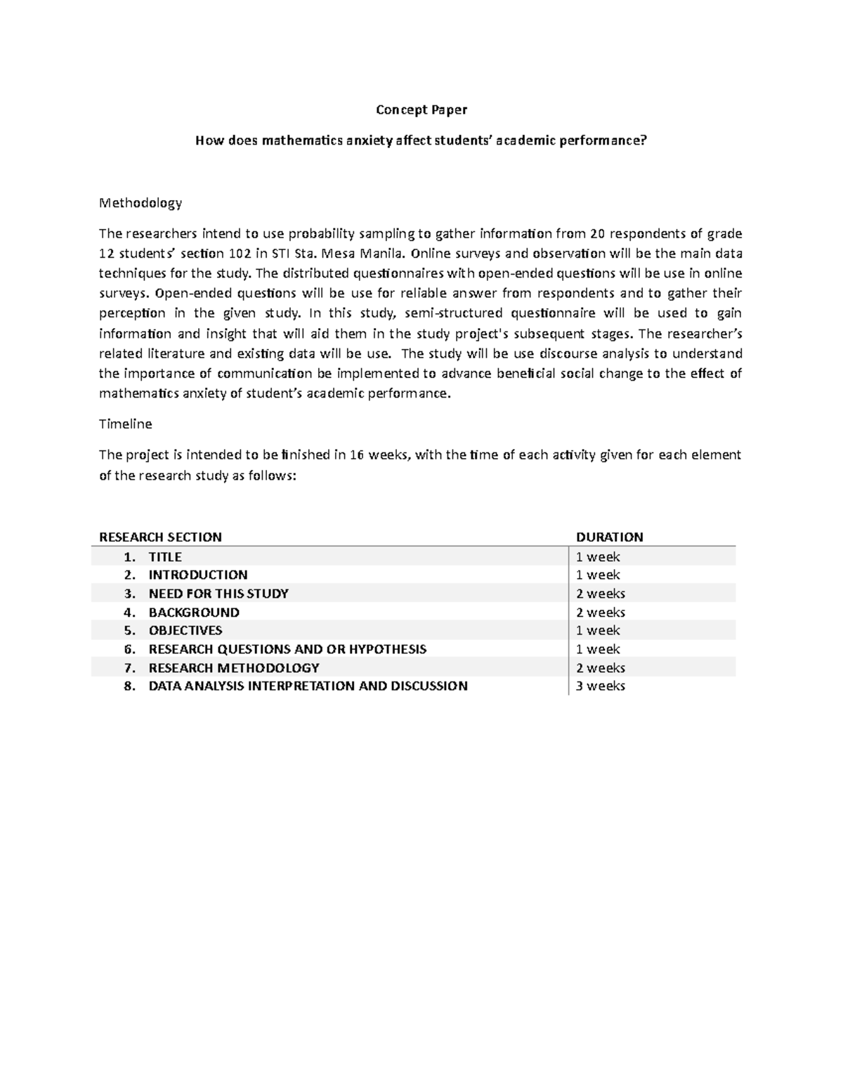 Concept-Paper - afaf - Concept Paper How does mathematics anxiety ...