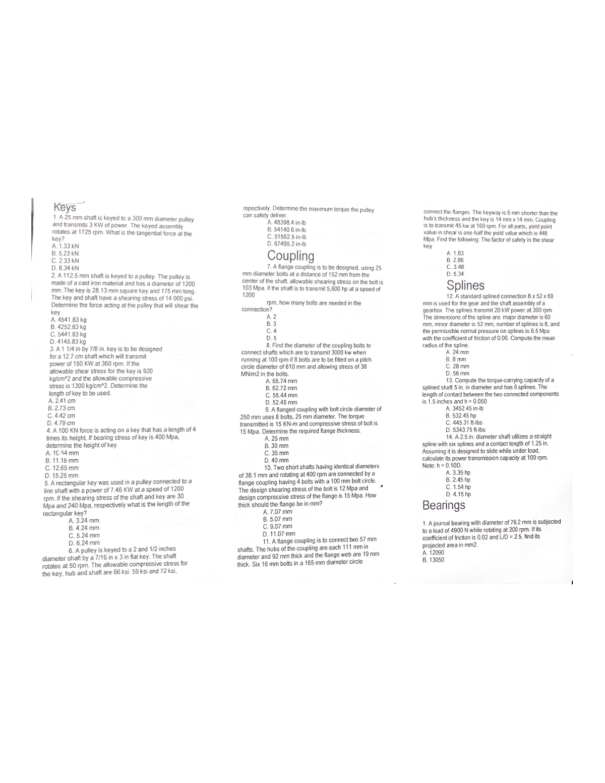 Scan-keys - Keys - Mechanical Engineering - Studocu