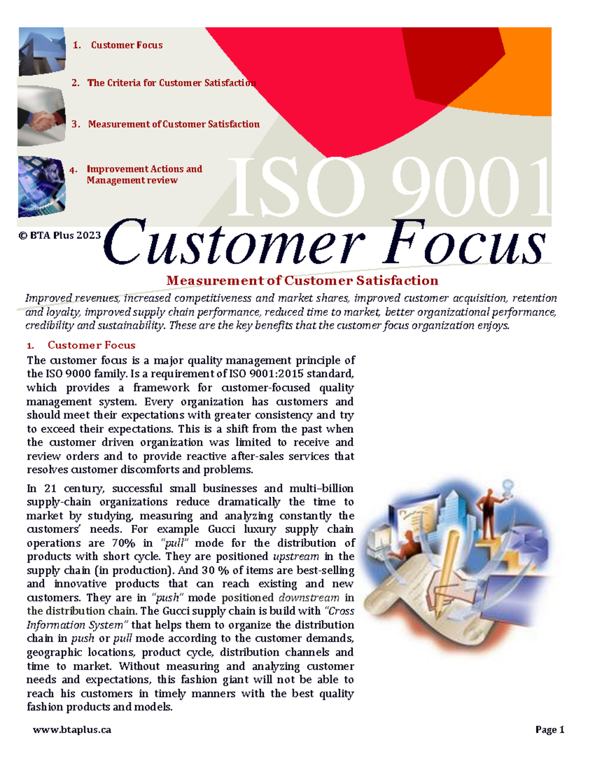 BTAPlus Customer Focus - btaplus Page 1 1. Customer Focus 2. The ...