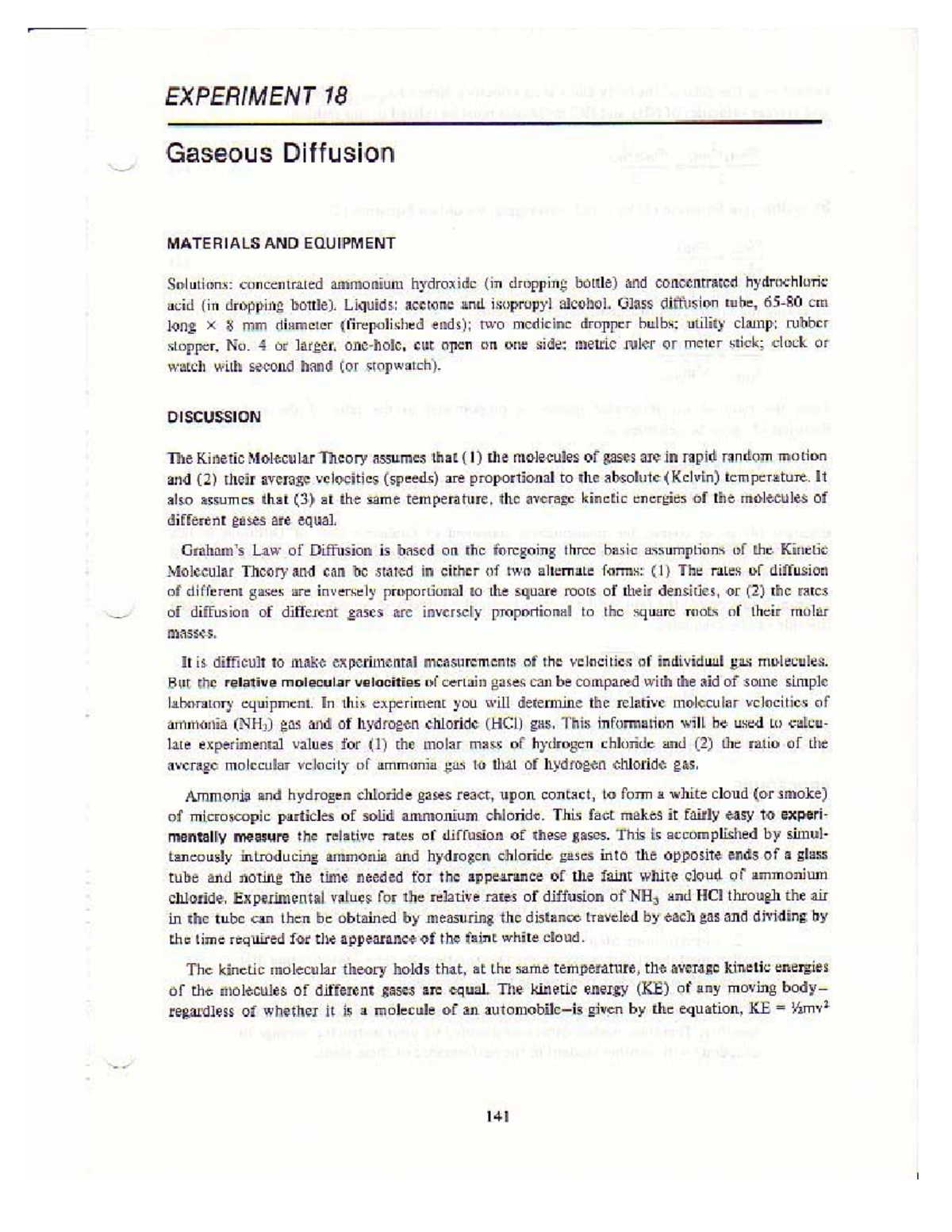 Diff exp - Chemistry report - Chemistry 3 - Studocu