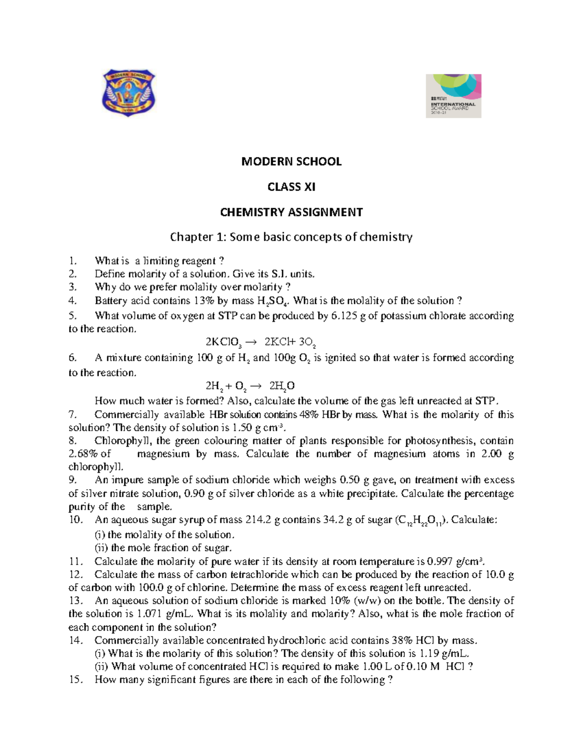 10-assignment- Class 11 Assingment 2020 - MODERN SCHOOL CLASS XI ...