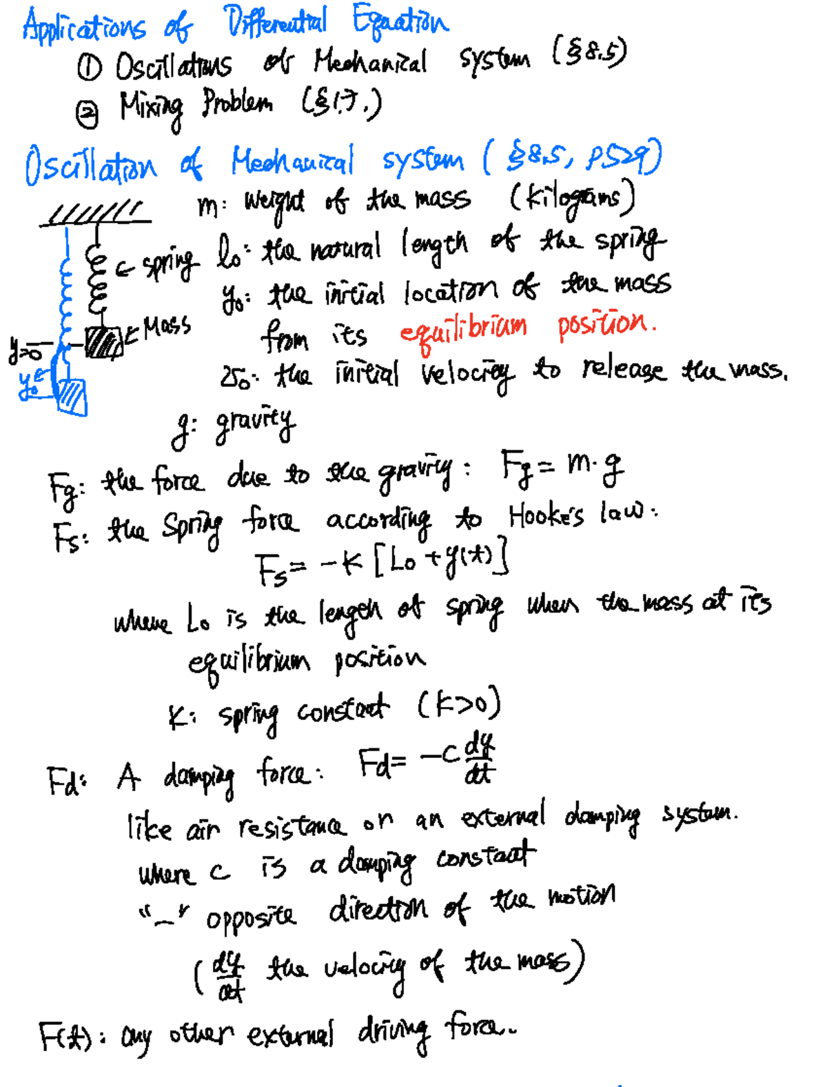Note Ch8 part2 - math notes for the chapters weekly - Applications of ...