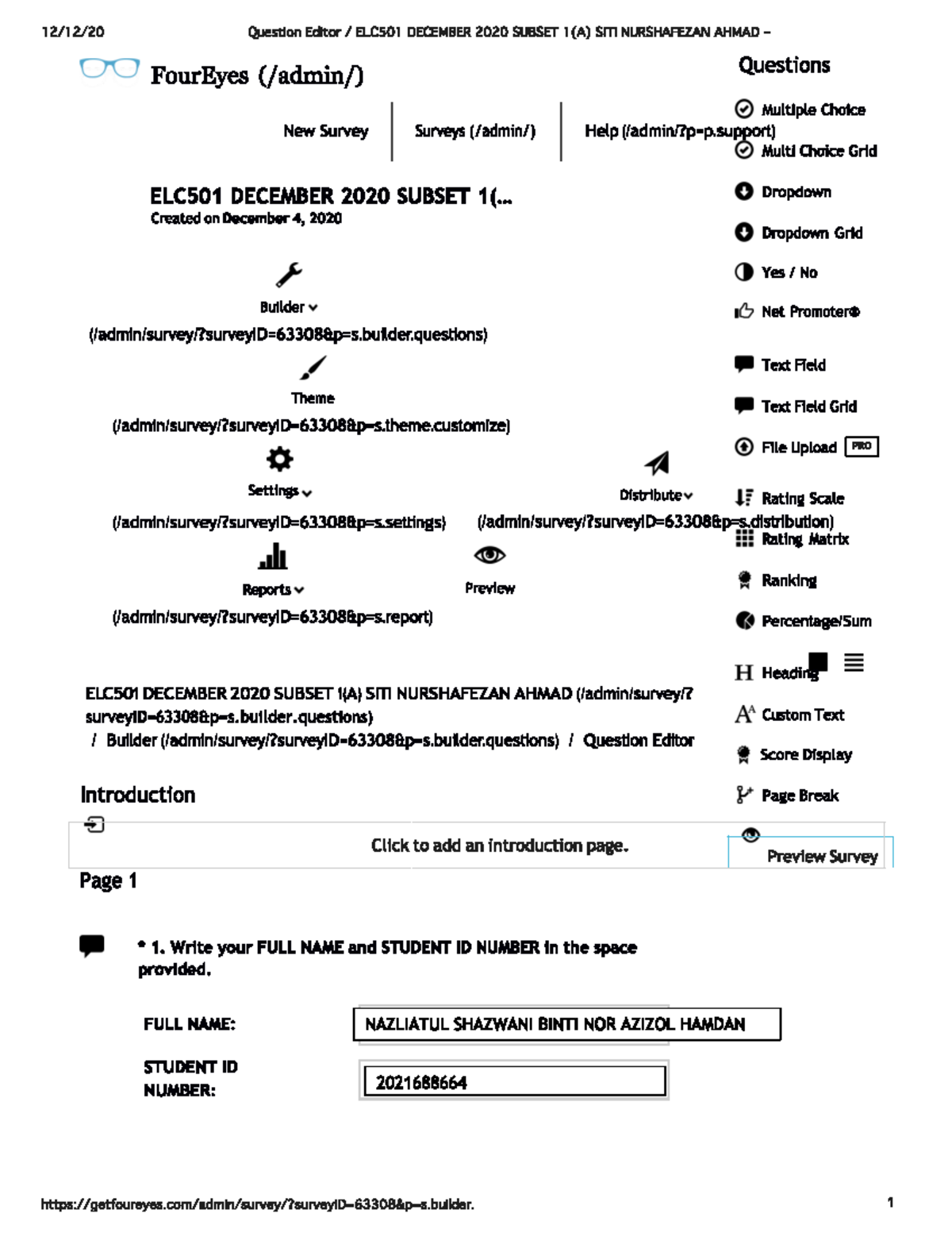 ELC501 - coursework - Foundation English - Studocu