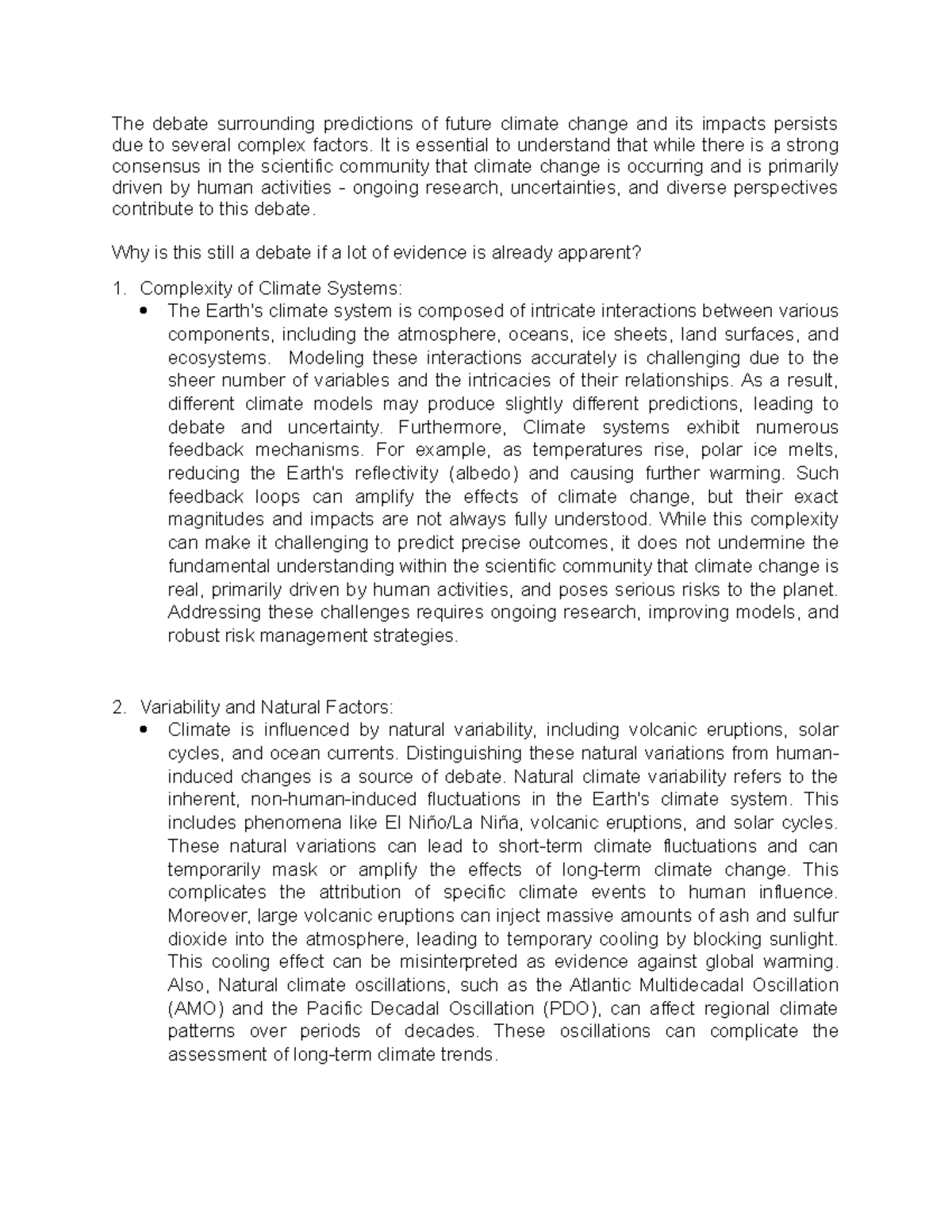 Script FR STS Reporting - The debate surrounding predictions of future ...
