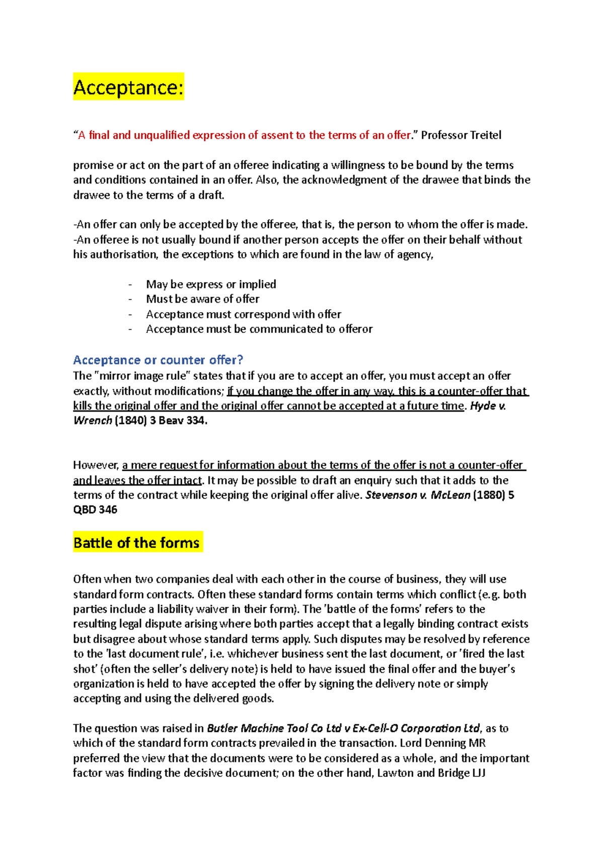 Acceptance - Also, the acknowledgment of the drawee that binds the ...