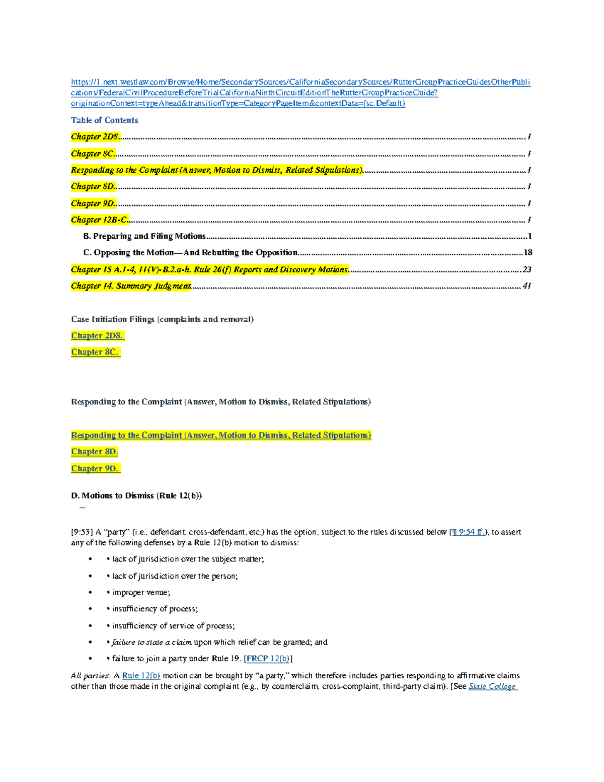 Rutter Guide Outline - - Studocu