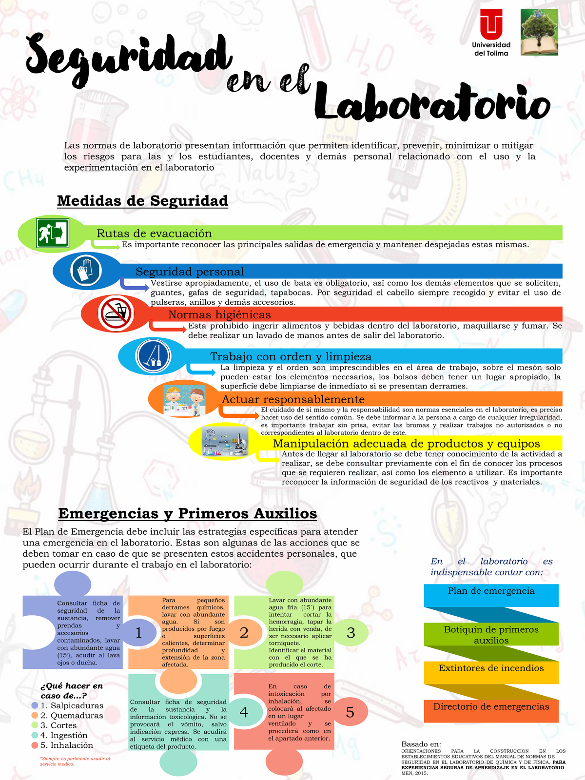 Póster seguridad lab TLQ - Seguridad Laboratorio en el Las normas de ...