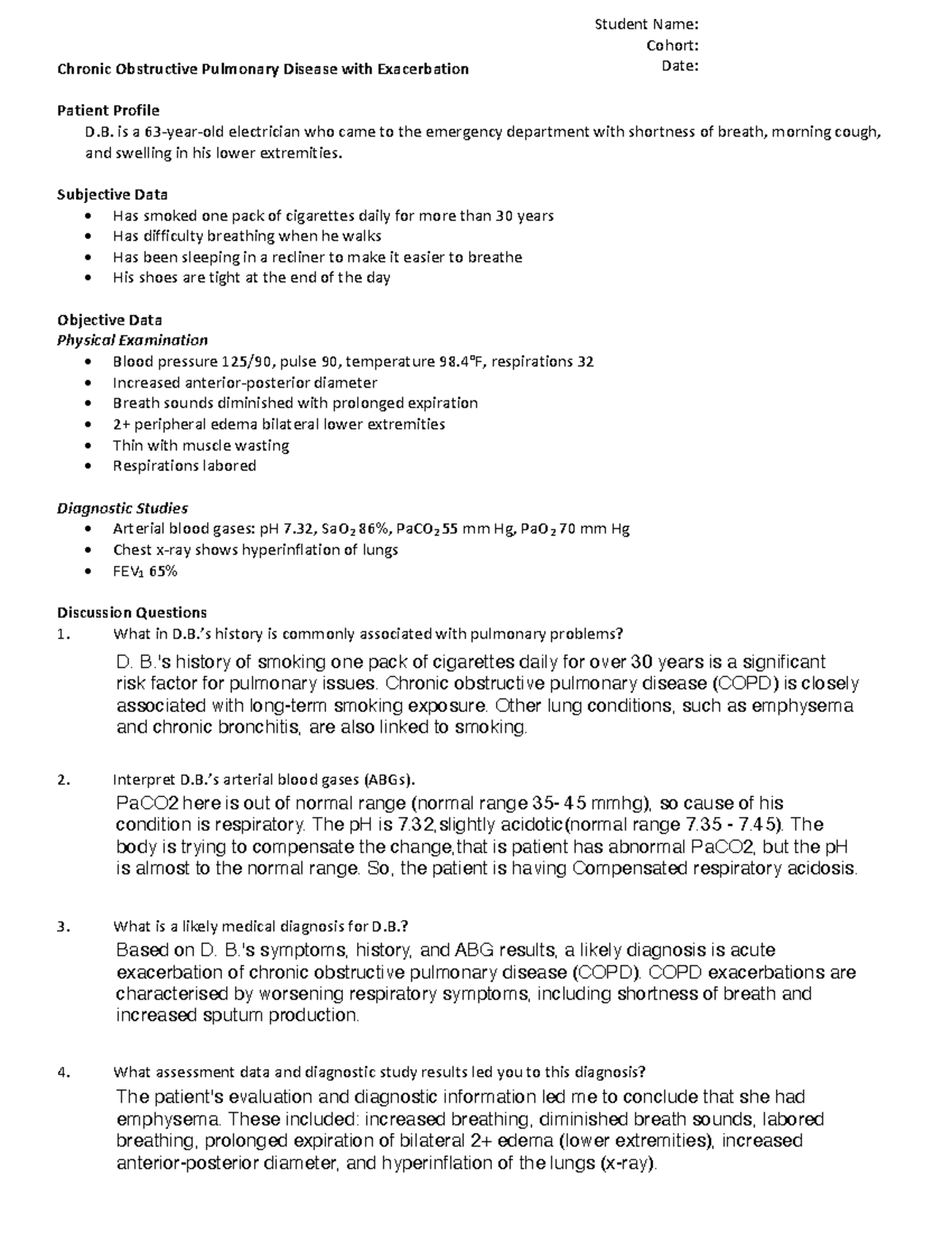 Z COPD Case Study - Case Studies for Med/Surge-1 . - Chronic ...