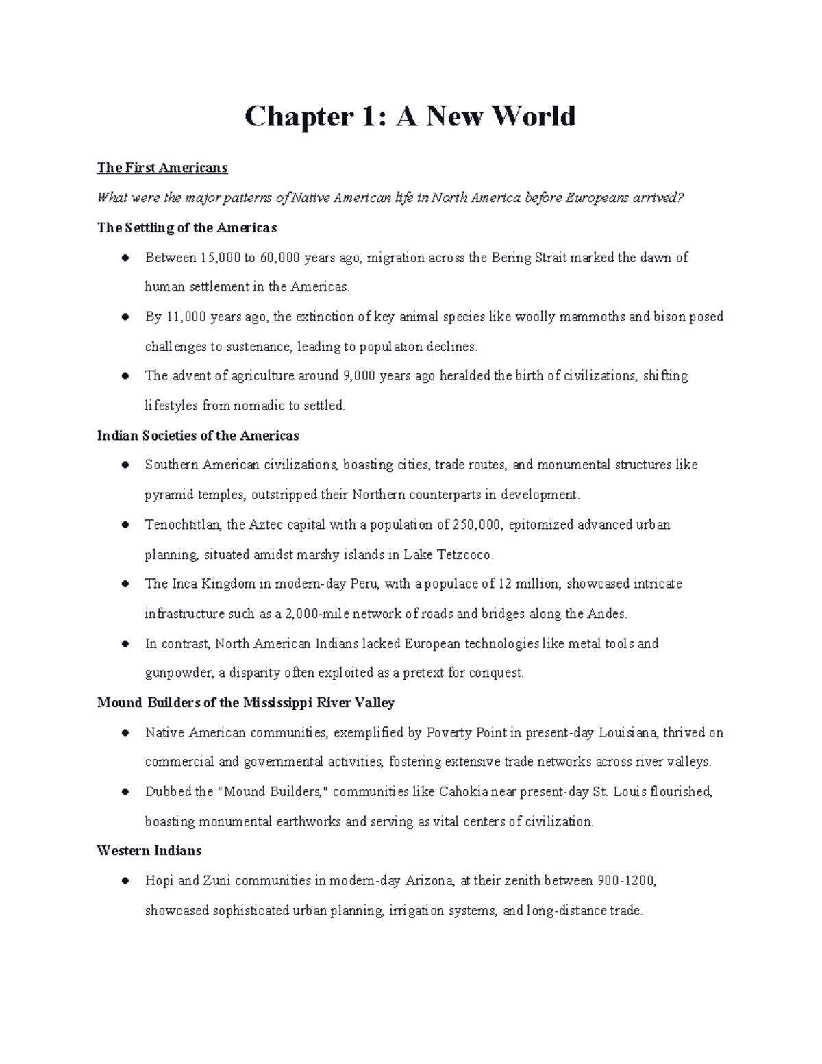 Chapter 1 A New World - Beginnings of American History with Eric Foners ...