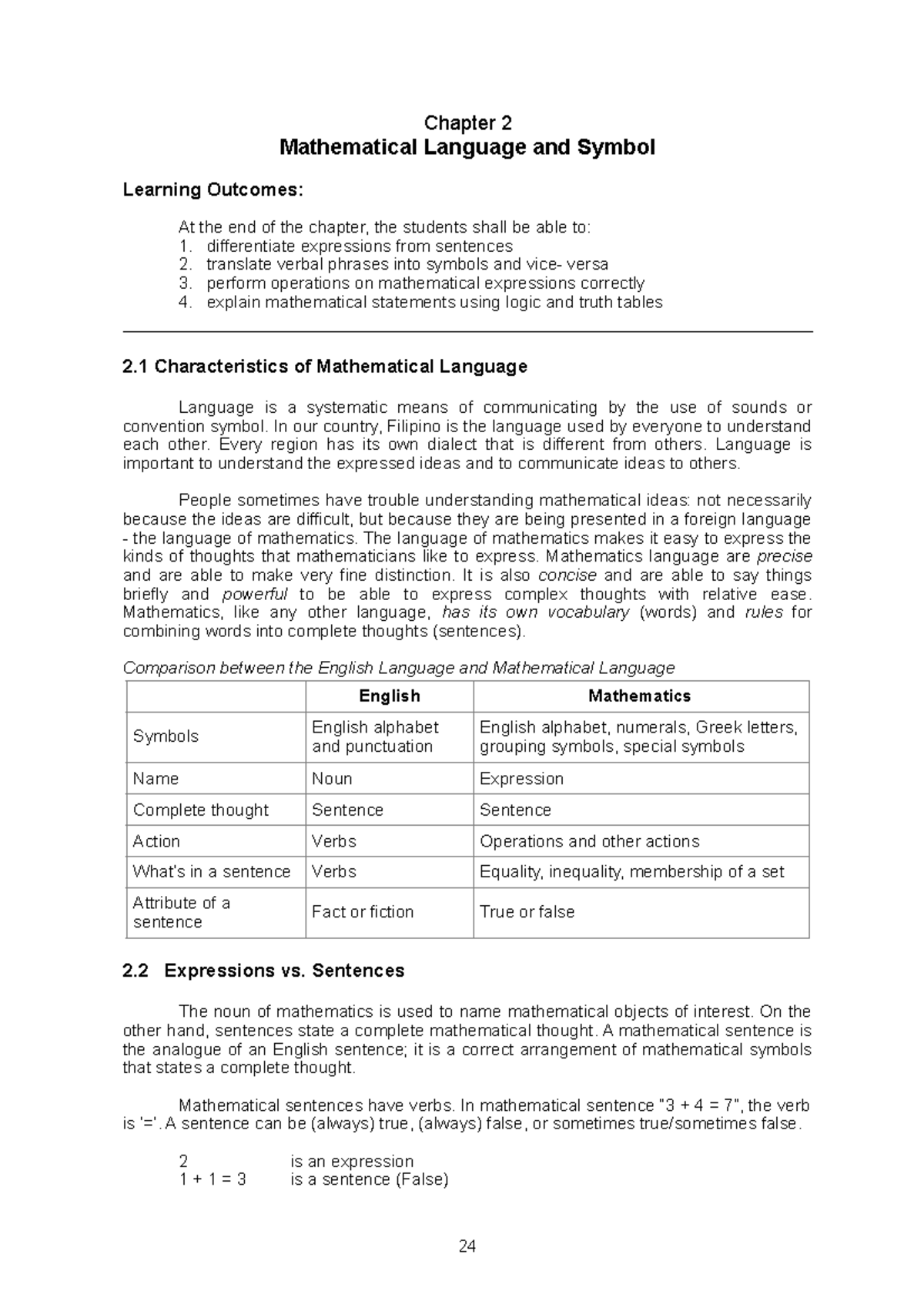 GEC4 Mathematics in the Modern World Chapter 2 - Chapter 2 Mathematical ...