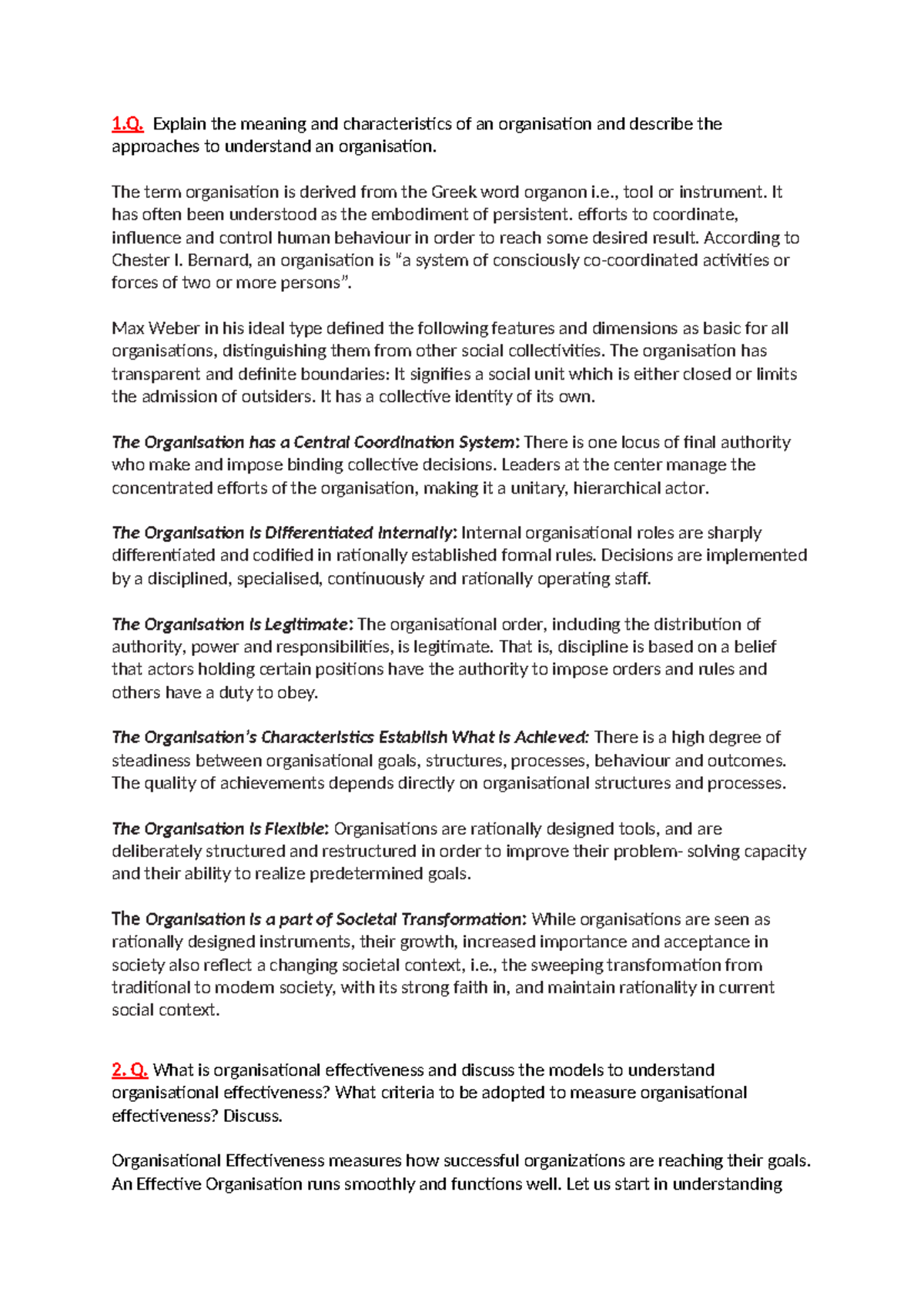 Solved Assignment MMPH-001 - Explain the meaning and characteristics of ...