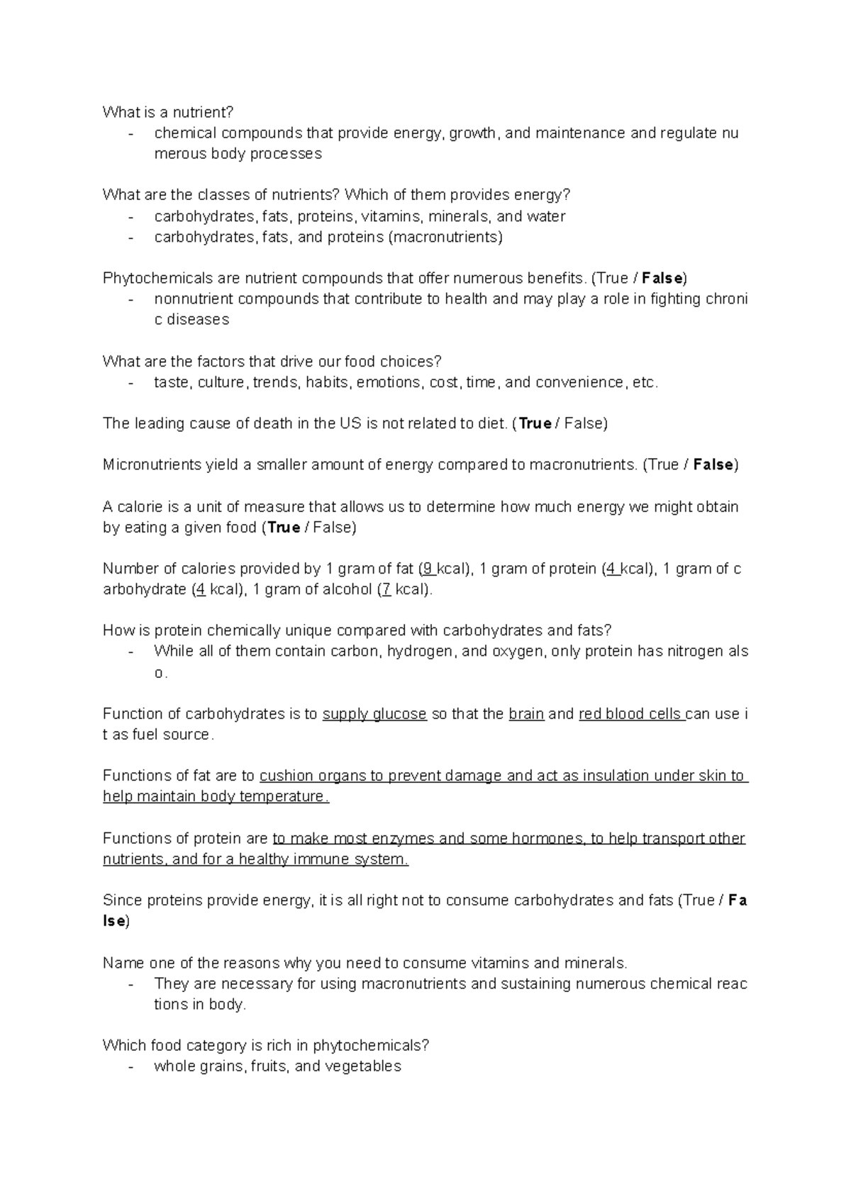 Exam 1 Study Guide - I took my own notes and added what the professor ...