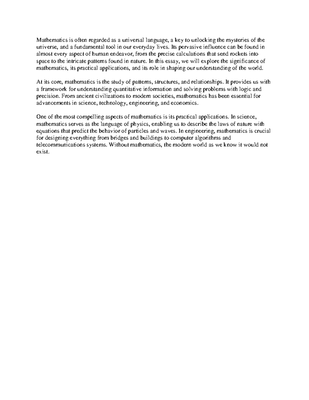 Math 220 Assignment About Math Mathematics Is Often Regarded As A Universal Language A Key