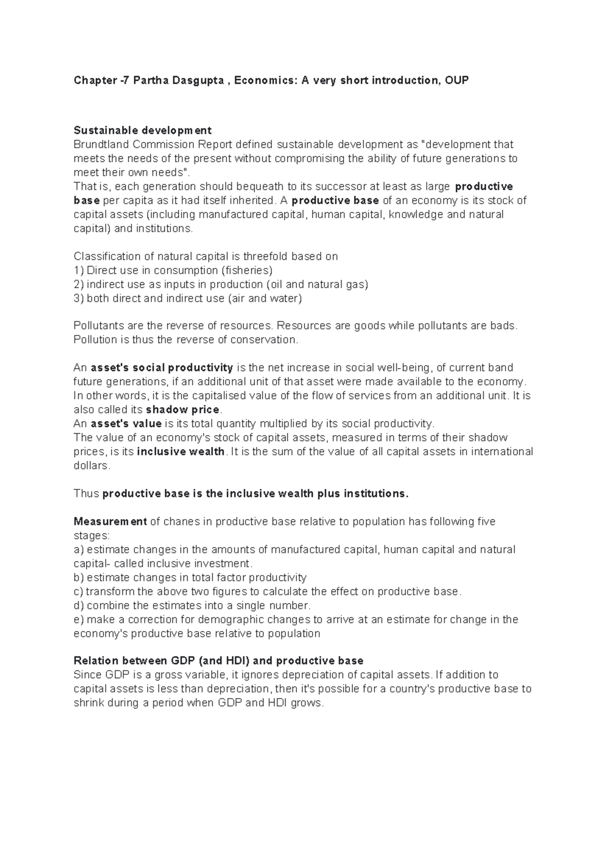 1585413624 Eco(H)-VI-Development Economics 2-1 - Chapter -7 Partha ...