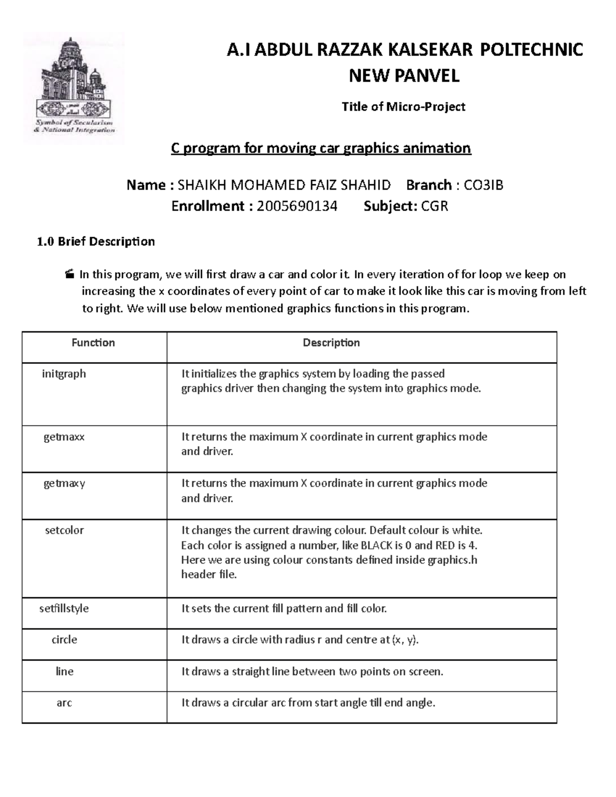 CGR Microproject Format ( 08.Faiz Shaikh ) 2005 690134 - A ABDUL RAZZAK ...