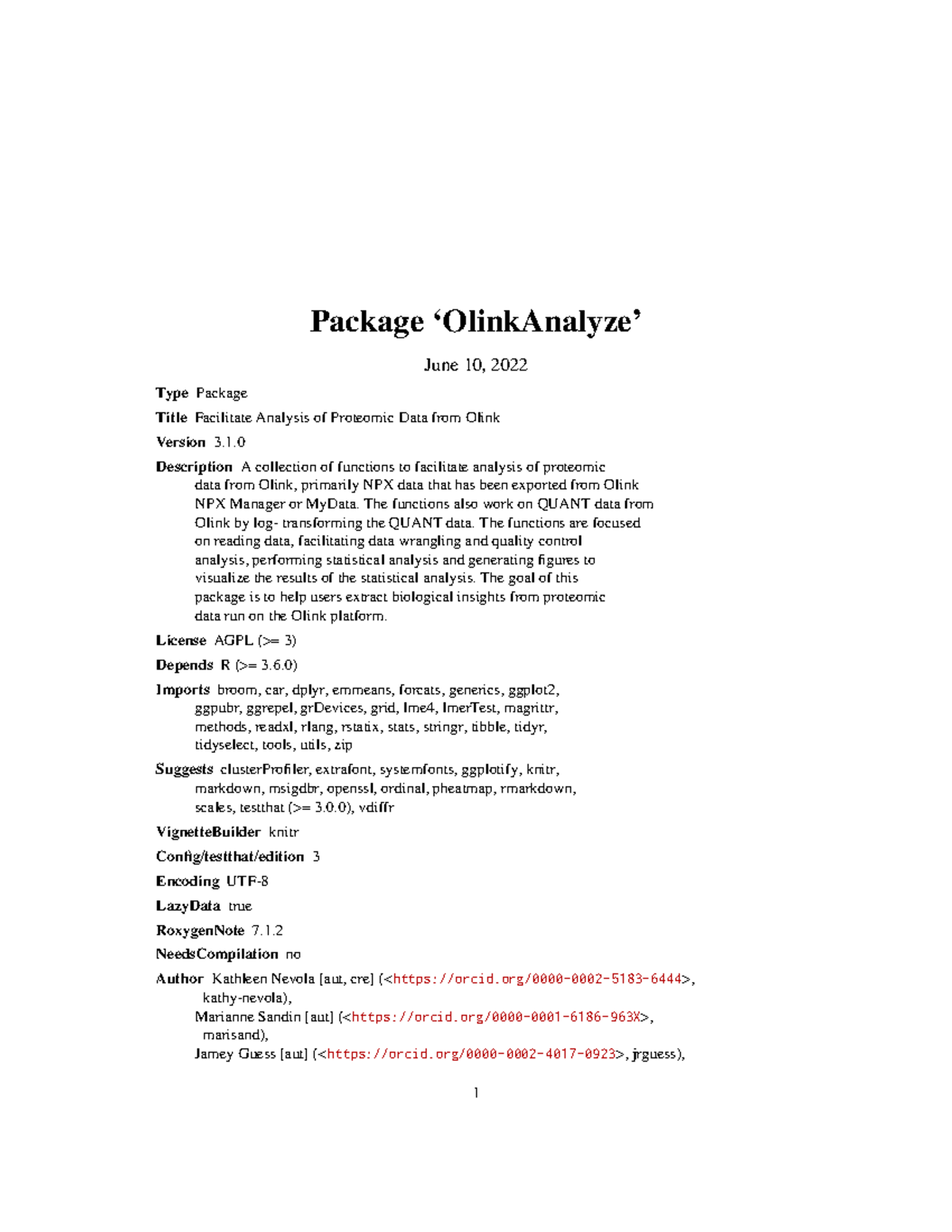 Olink Analyze Package ‘olink Analyze Package ‘olinkanalyze June 10