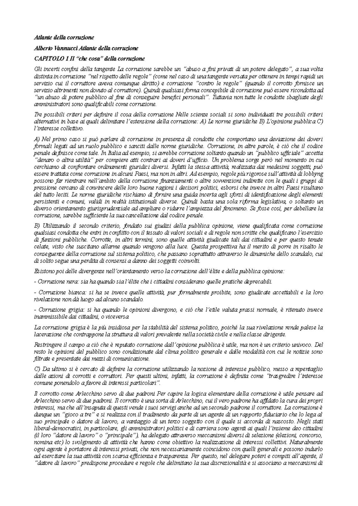 Atlante della corruzione criminalità - Atlante della corruzione Alberto ...