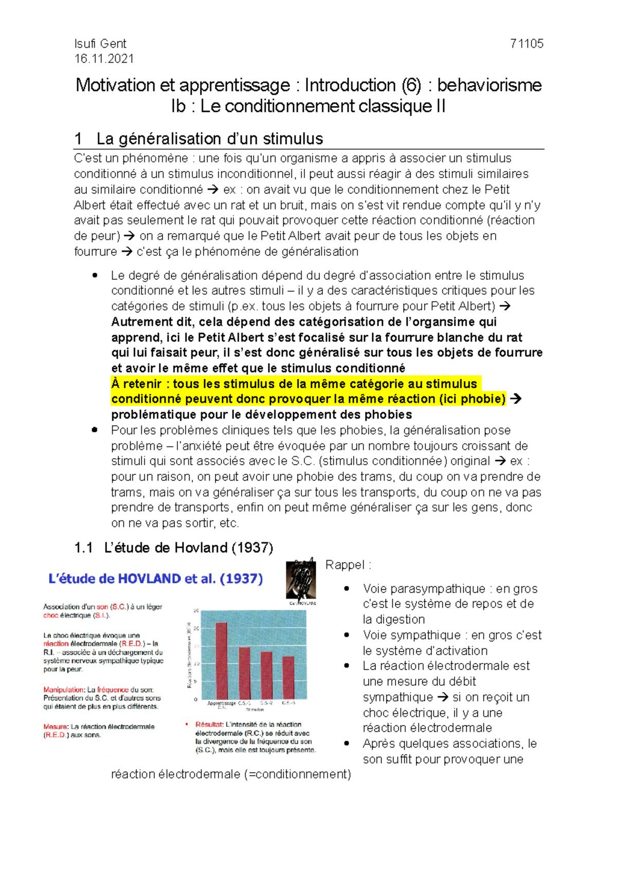 Motivation et apprentissage Cours 6 - 16. Motivation et apprentissage ...