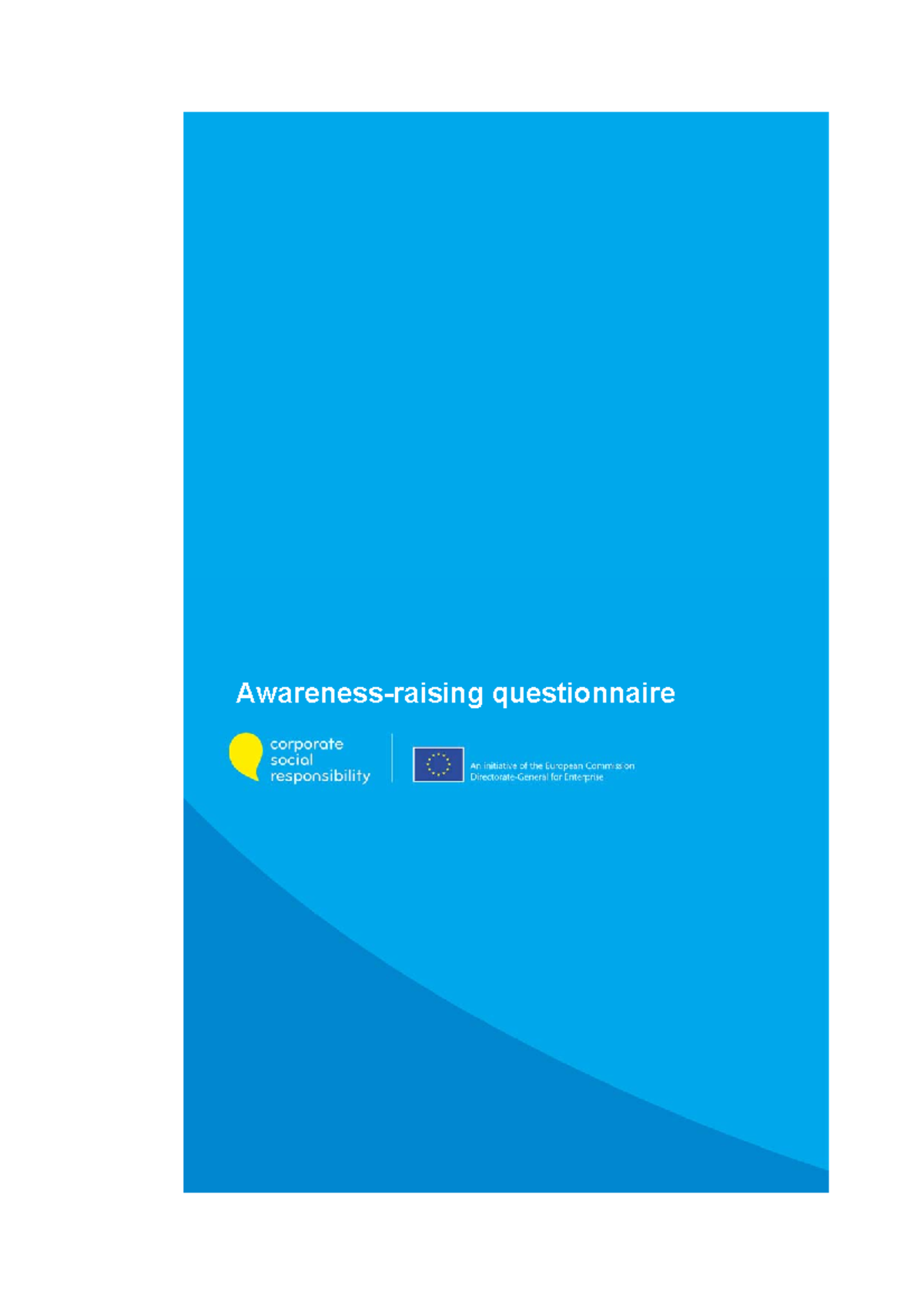 Questionnaire for the works of corporate social responsibility in south ...