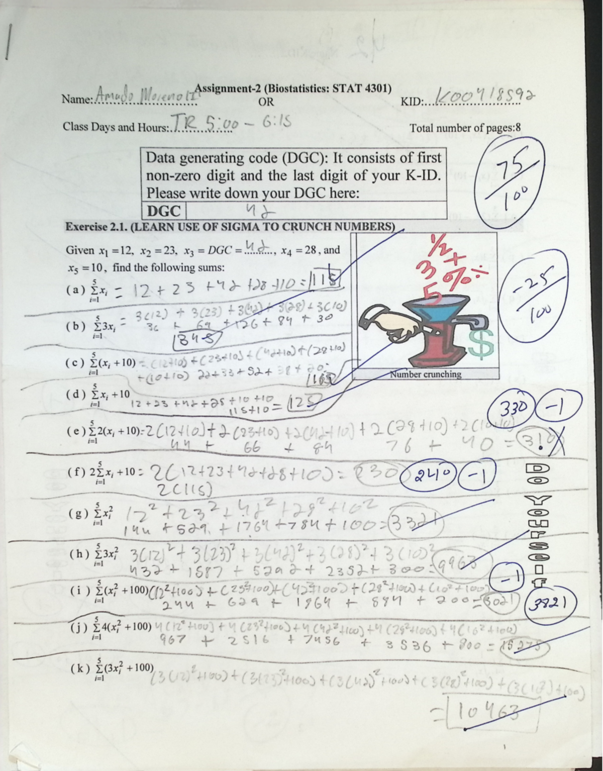 Biostats tamuk HW 2 - STAT 4301 - Studocu