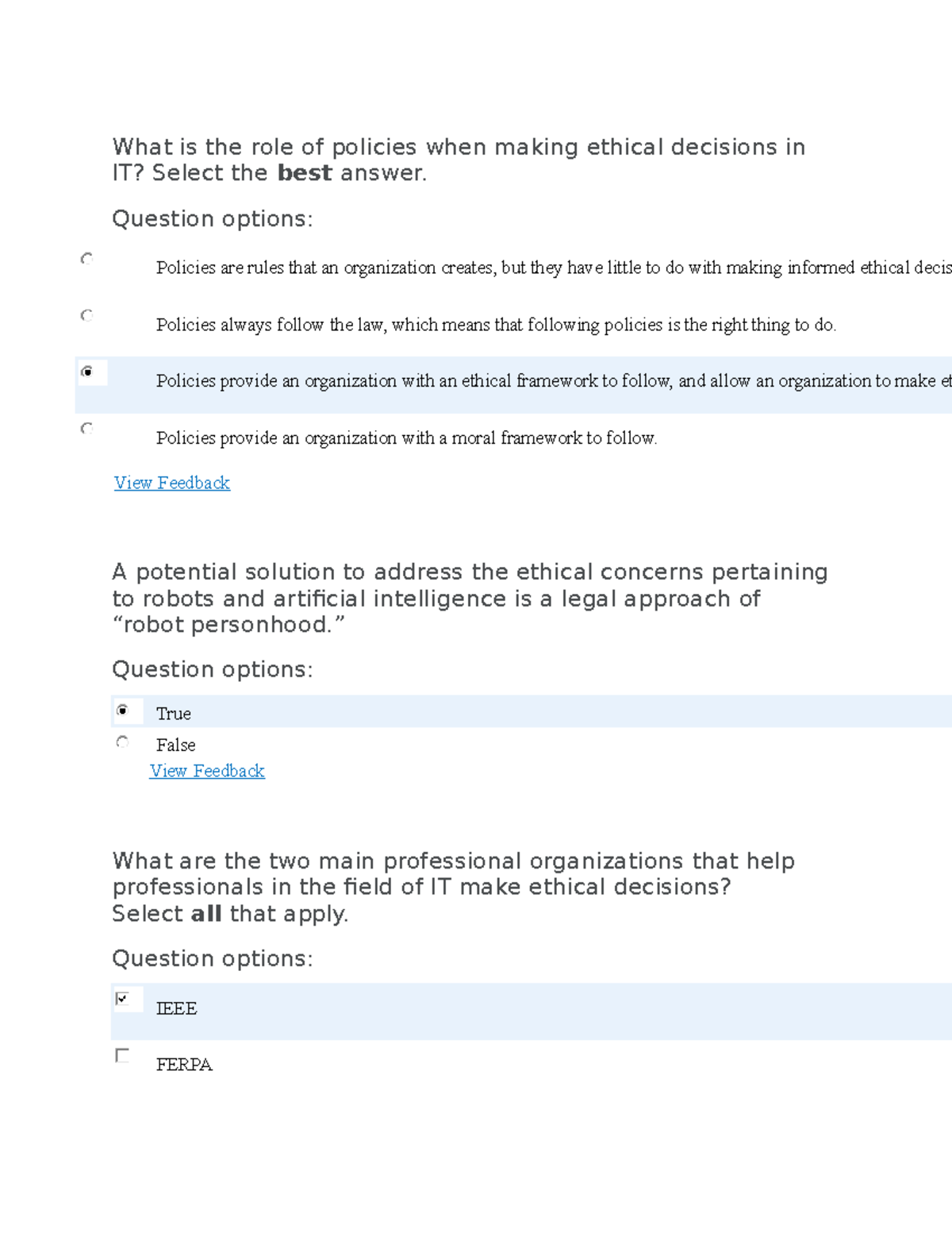 IT304 Module 1 quiz - IT 304 quiz questions and answers. your welcome ...