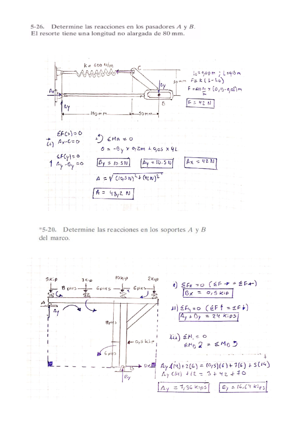 4 Ejercicios DE Equilibrio EN 2D - Estática - Studocu