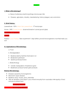 Micro Chpater 9 Fall 2020 Lecture Outline - Microbiology Chapter 9 ...