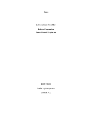 Crafton Industries Case Report Template - Student Name euid Individual ...