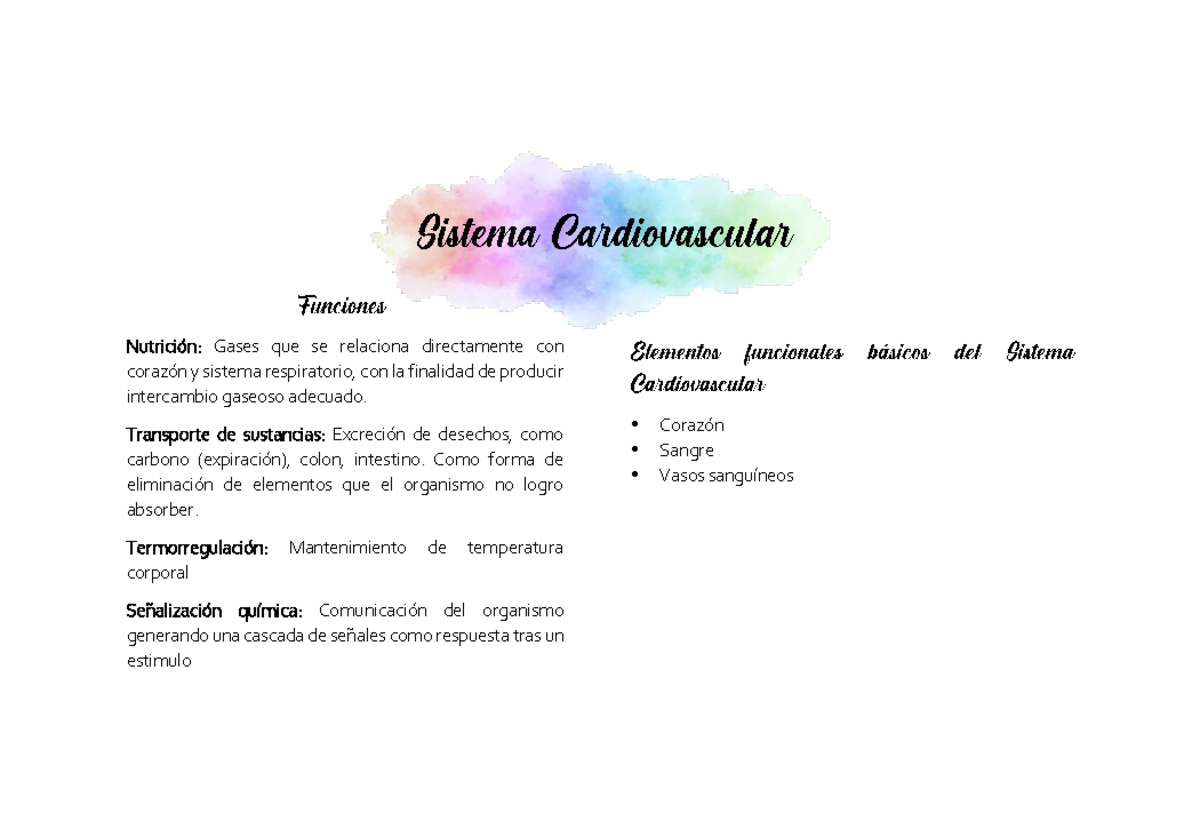 Sistema Cardiovascular - Warning: TT: undefined function: 32 Warning: TT: undefined function: 3 ...