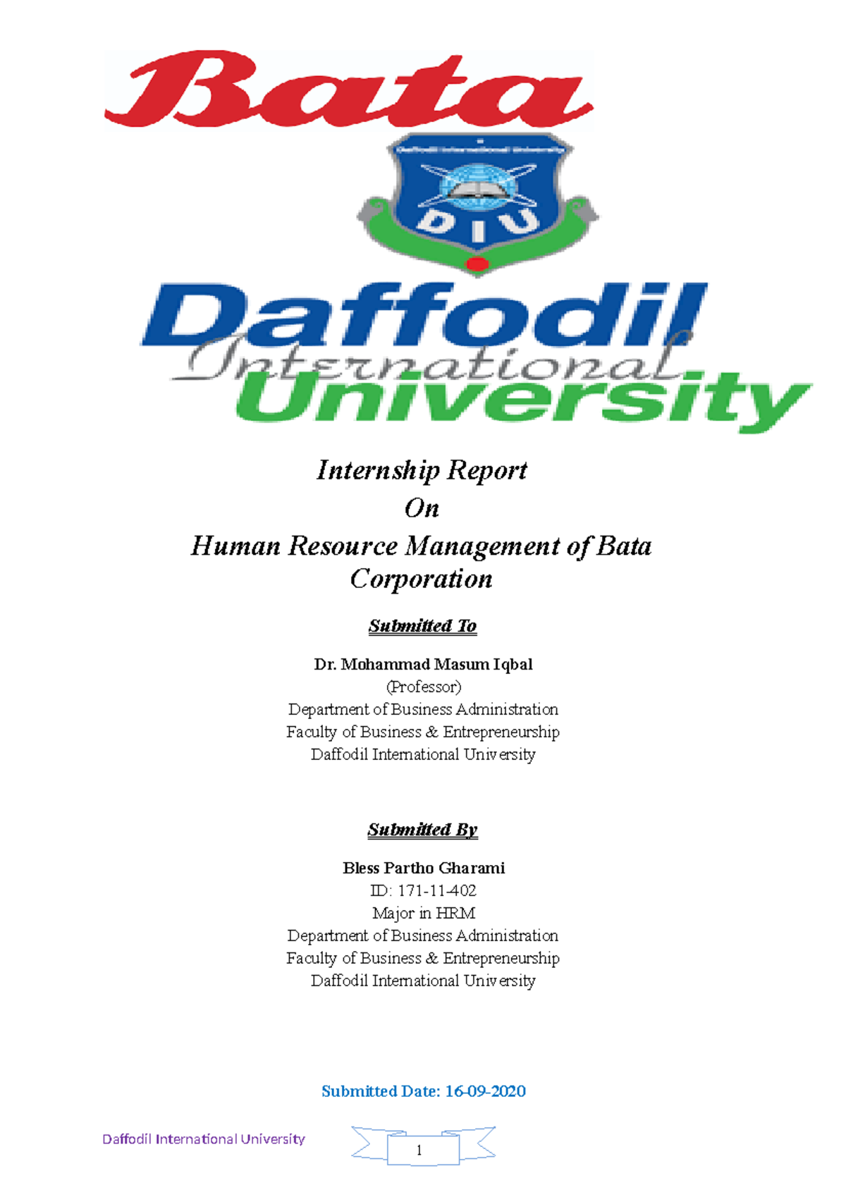 Bless DIU-converted-converted - Dafodil Internaional University 1 ...