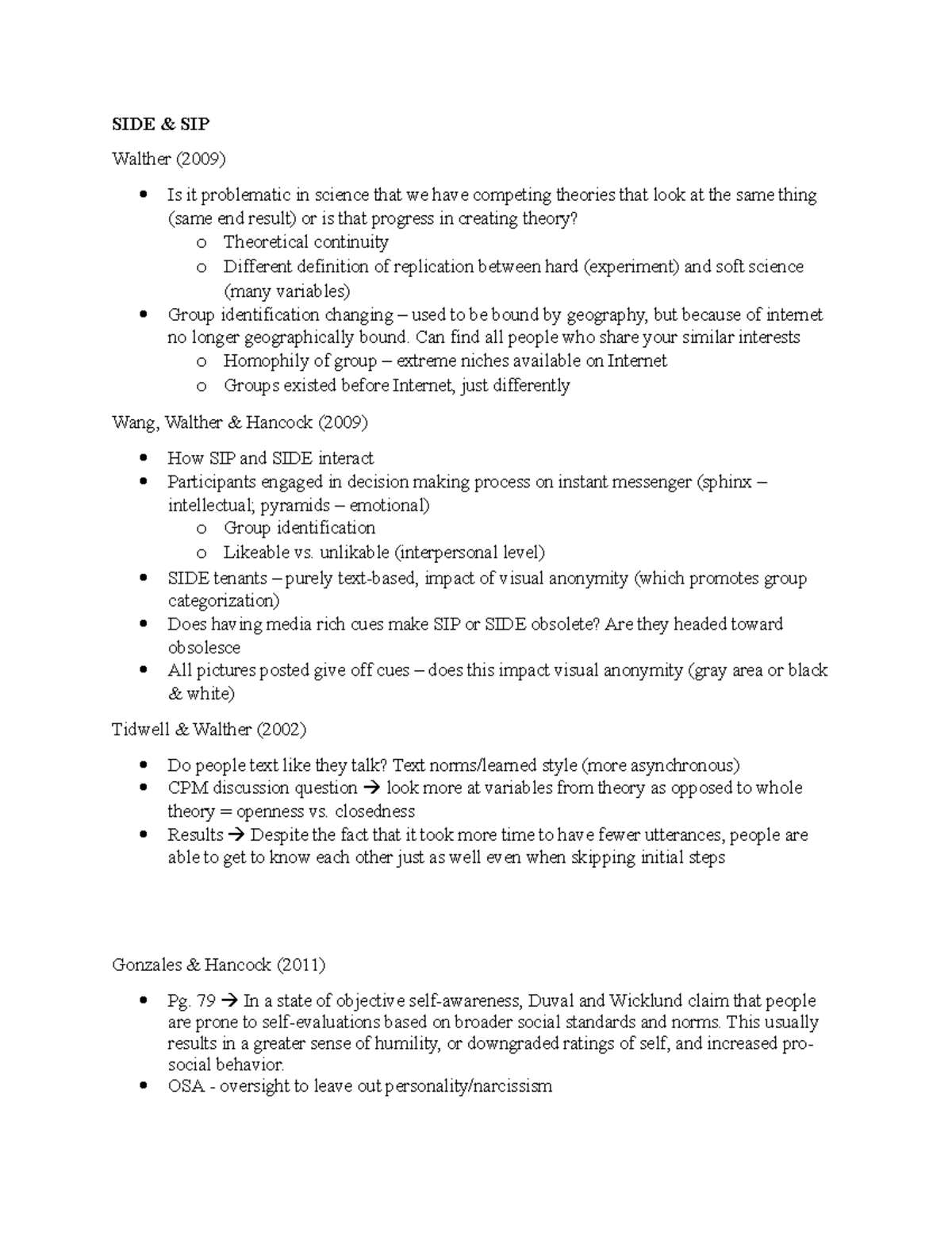 P&M Class Notes – Side and Sip - SIDE & SIP Walther (2009) Is it ...