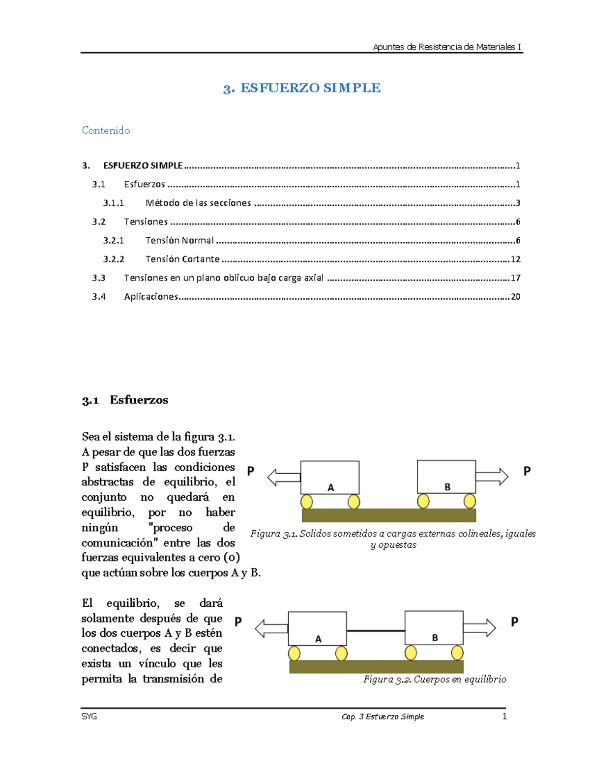 3 Esfuerzo Simple - 3. ESFUERZO SIMPLE Contenido ESFUERZO SIMPLE - Studocu