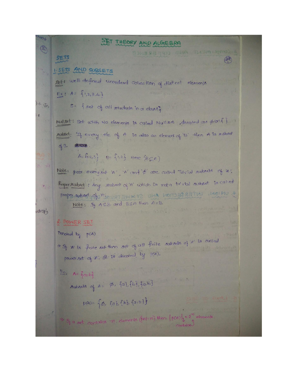 Set Theory - Computer Engineering - Studocu