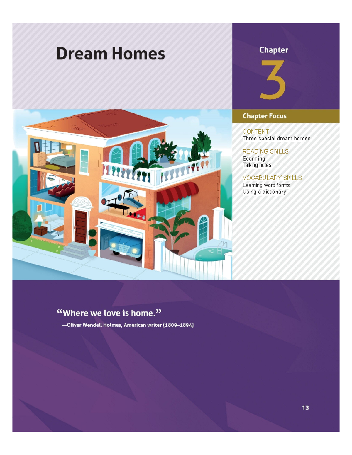 Select readings elementary Dream Homes - CONTENT Three special dream ...