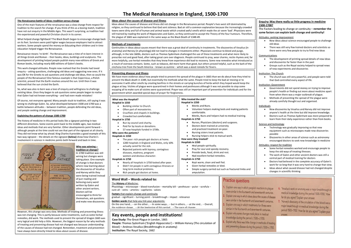 2 - The Medical Renaissance in England, 1500-1700 (1) - The Medical ...